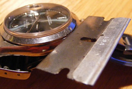 how to replace a broken crystal on a rolex watch with tools found at ...